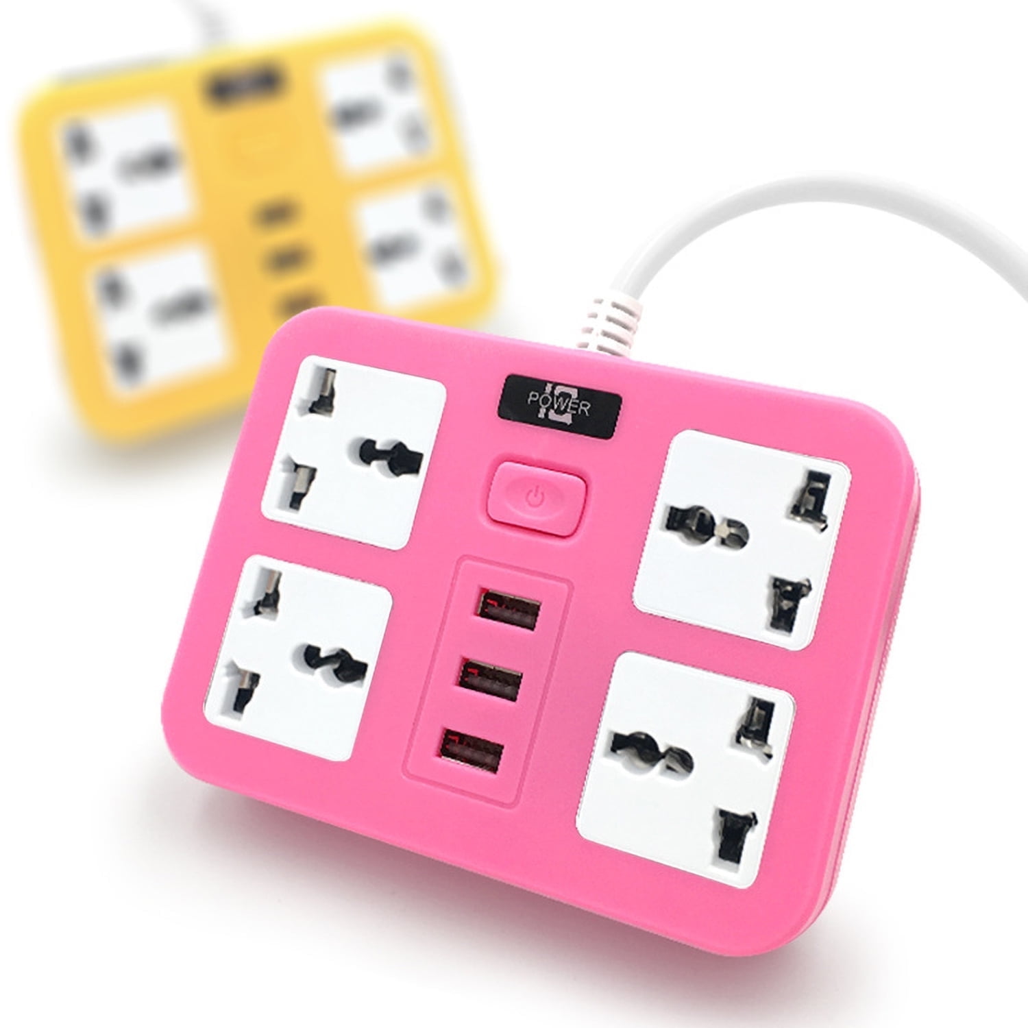 Multi Plug Outlet with USB, KOSIY Non Surge Power Strip Portable Widely ...