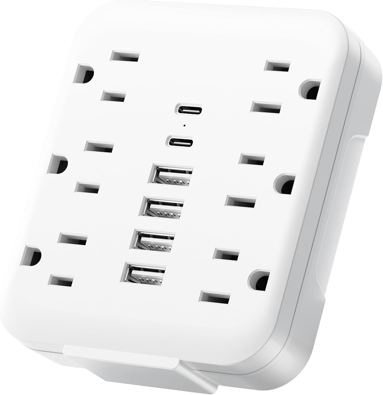 Multi Plug Wall Outlet Extender with USB Ports: 6 AC Outlets, 6 USB ...