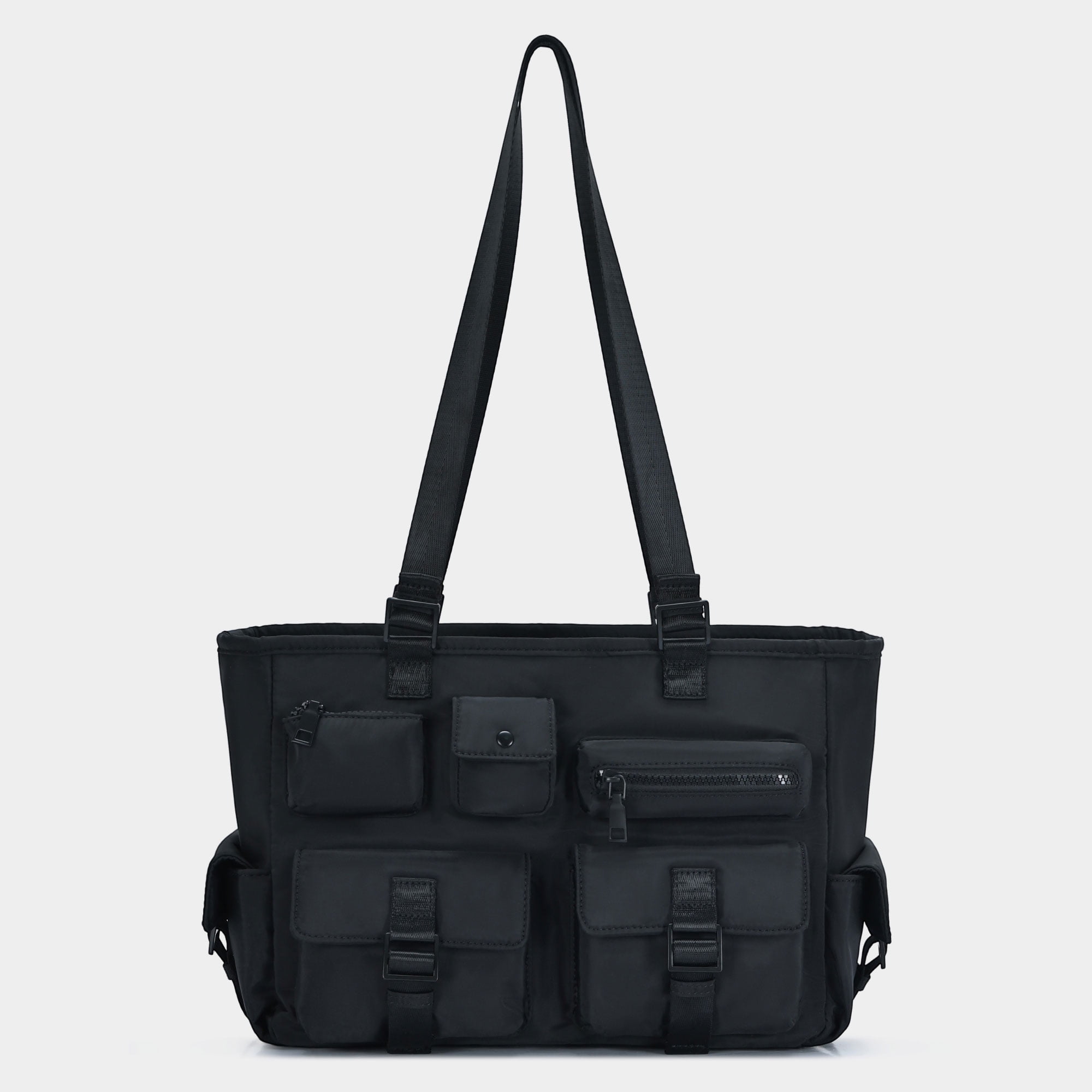 Multi Pocket Utility Shoulder Tote Bag - Walmart.com