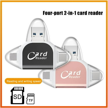 UOYOTT 2024 NEW Multi Port 4 in 1 Universal Card Reader, Portable ...
