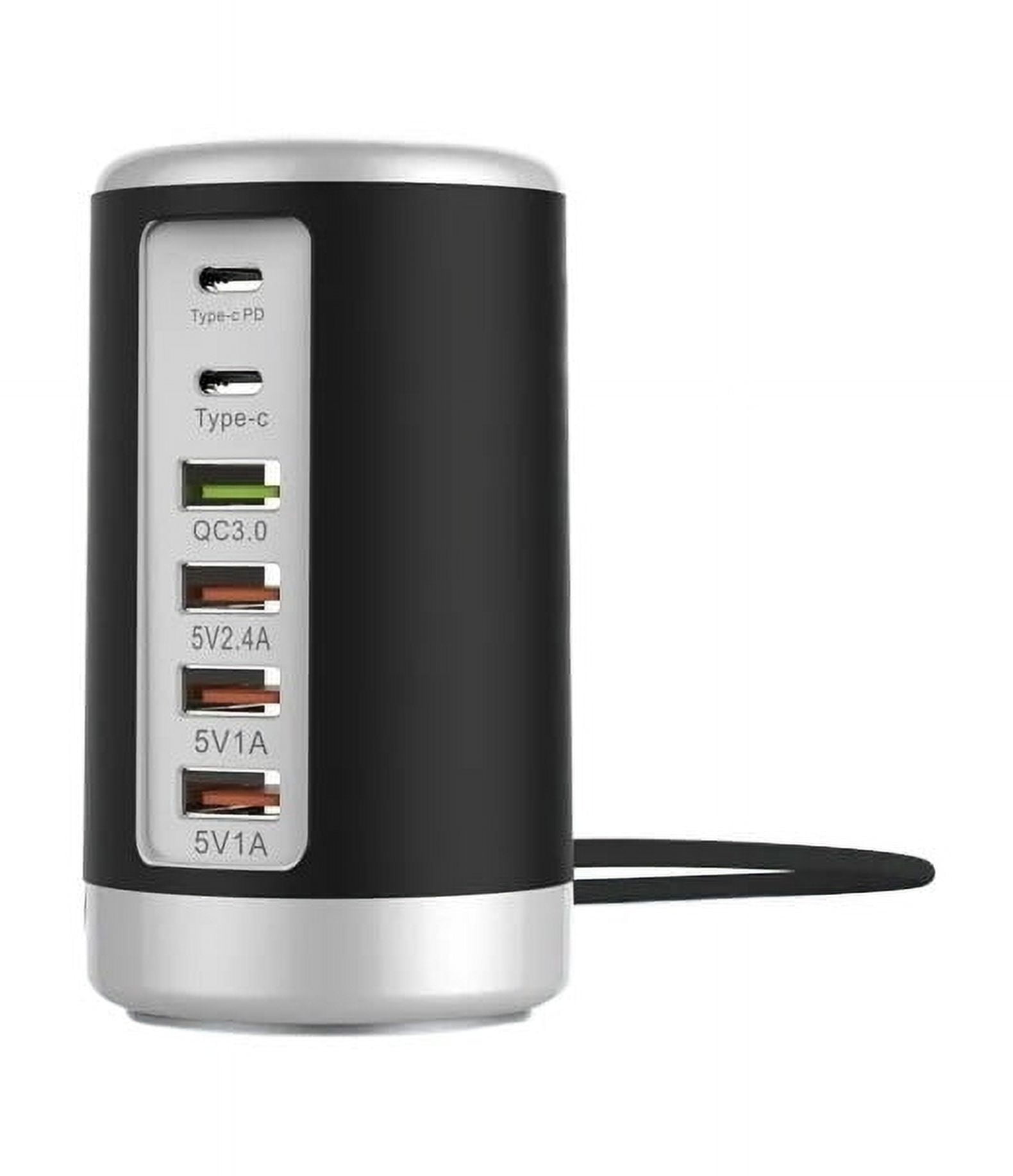 Multi-Port Charger 65W USB TYPE-C Fast Charging Charger Hub 6-Port ...