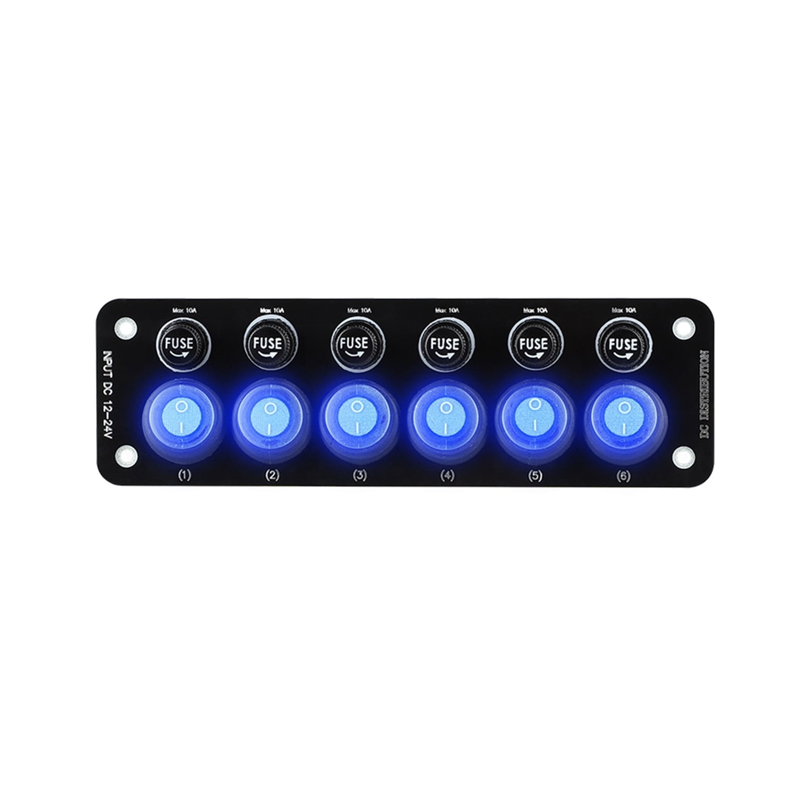 Multi Port Sockets And Switches 6 Position Camping Car Accessories ...