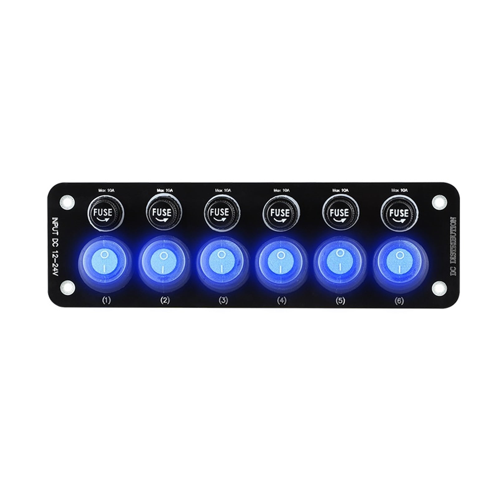 Multi Port Sockets And Switches 6 Position Camping Car Accessories ...
