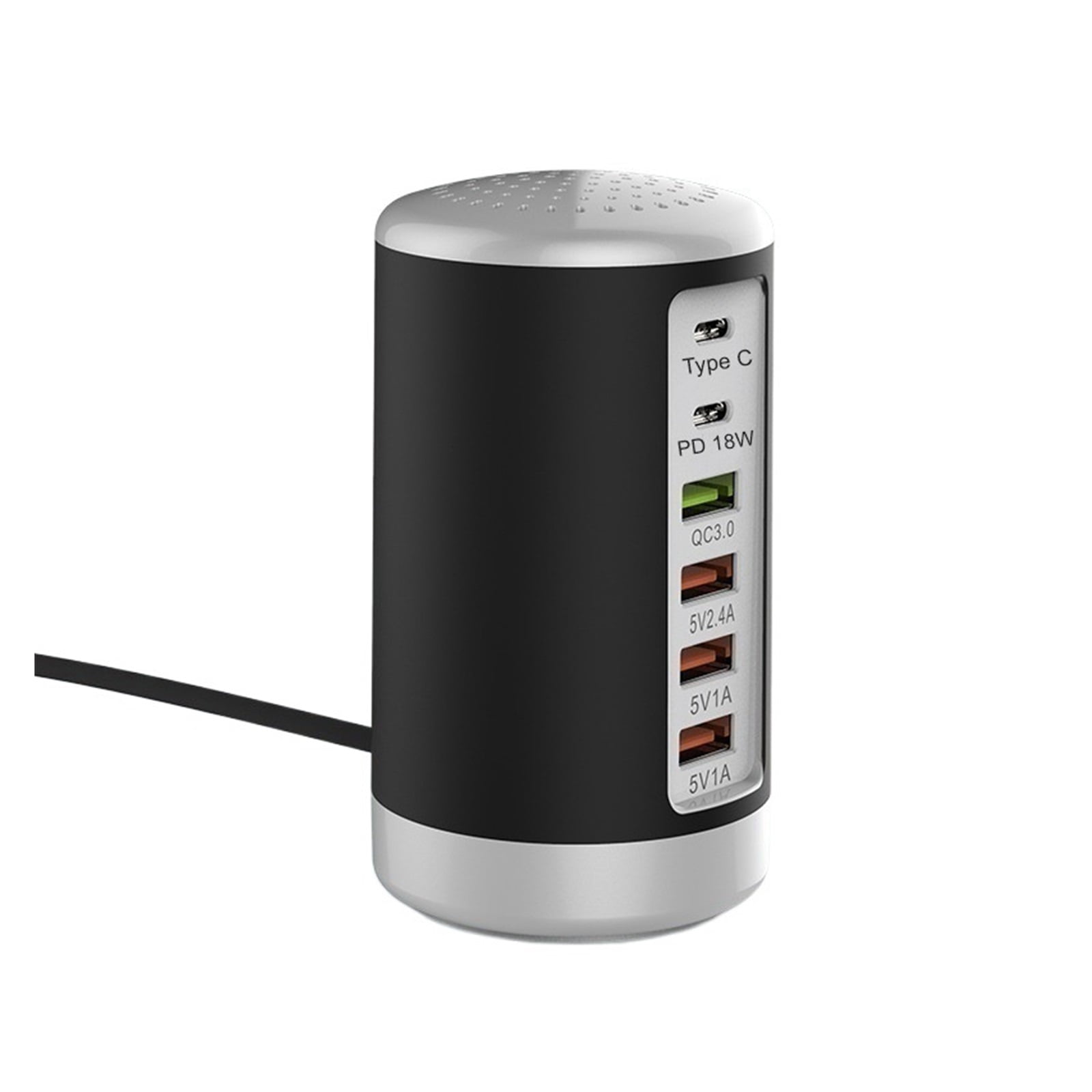 Multi Port USB Charger Hub QC3.0 65W USB Fast Charger Multi 6 Port Type ...