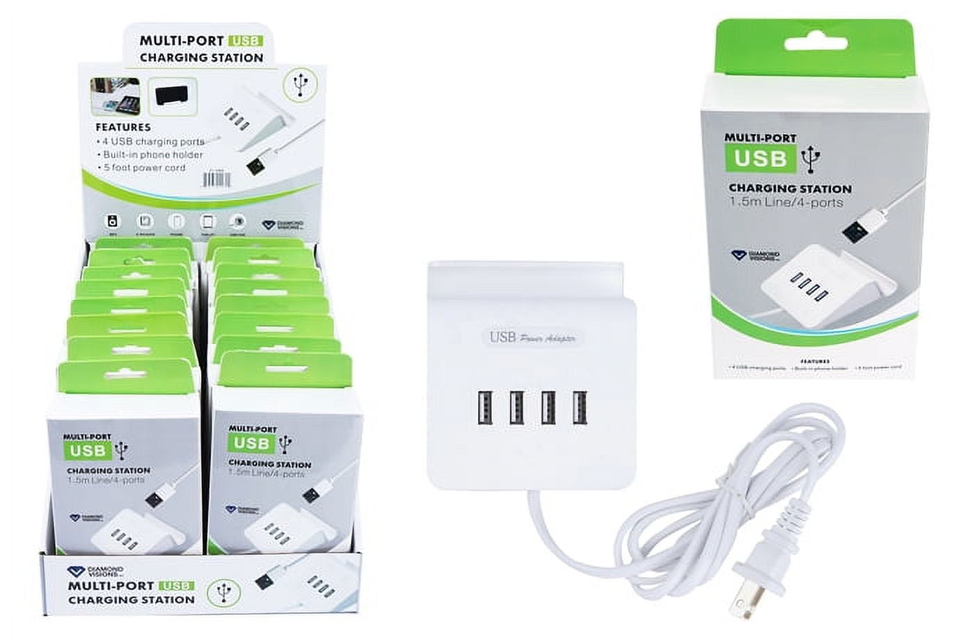 Multi-Port USB Charging Station - Walmart.com