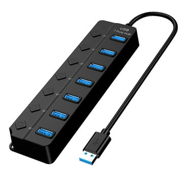 Multiport USB 3.0 Hub, 4-Port USB-C Splitter Expander for PC Laptop ...