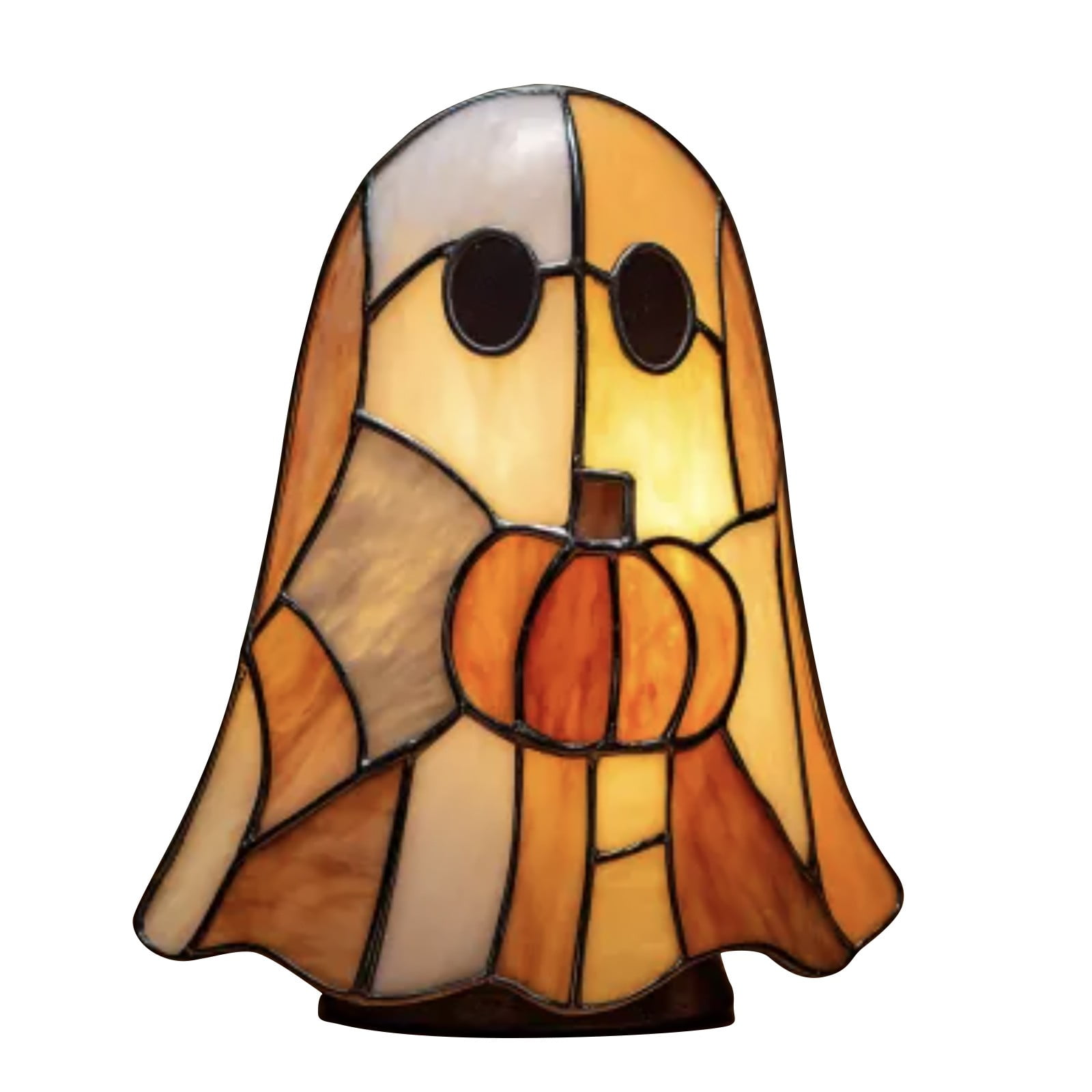 Multi-Pose Cute Ghost Figurine - Stained Glass Style With Warm Glow ...