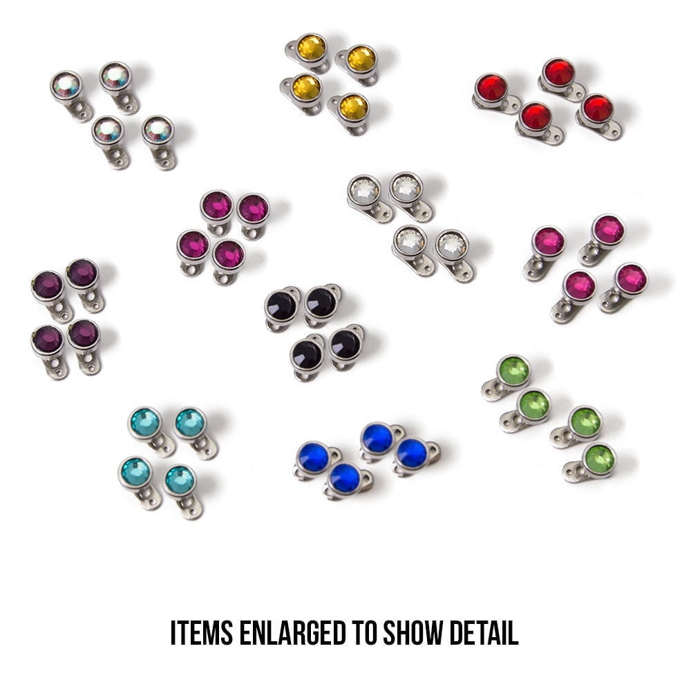 Multi Press-Fit Gem Dermal Anchor 44 Dermal Tops and 44 Bases Jewelry ...
