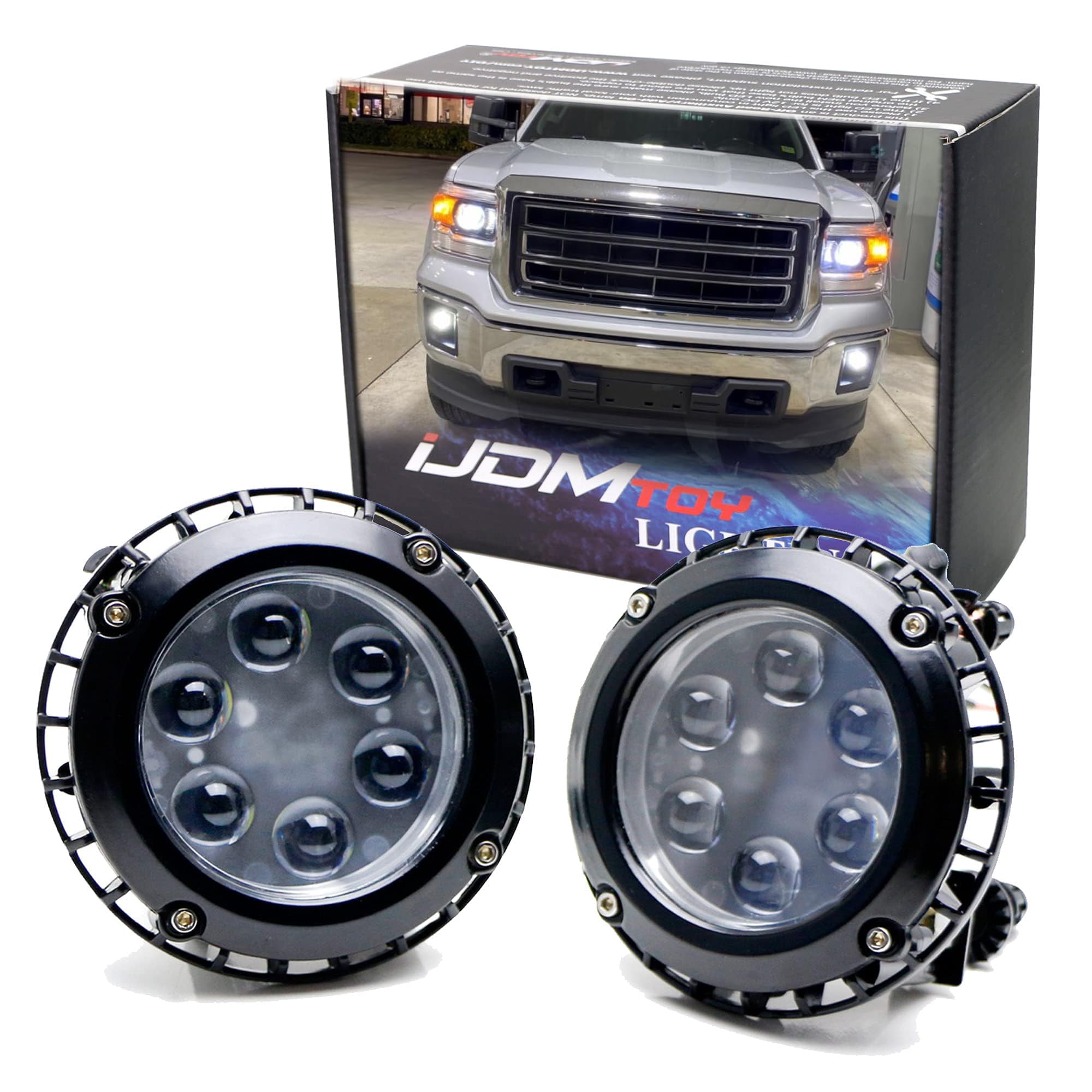 Multi-Projector Lens 30W High Power LED Fog Light Kit w/Full Metal ...