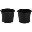 Homz® Large Round Utility 18 Gallon Plastic Rope-Handled Storage Tub ...