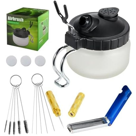 Multi-Purpose AirbrushCleaning Pot Airbrush Washing kit,with Spray ...