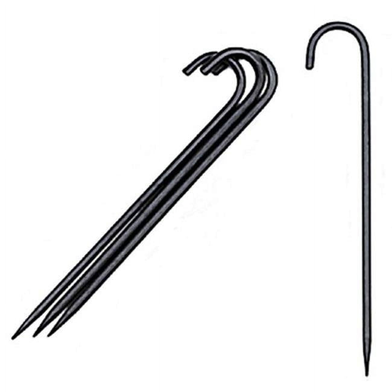 Multi Purpose Anchoring Pins, 10 in. Tall, Black Powder Coat (Set of 4 ...