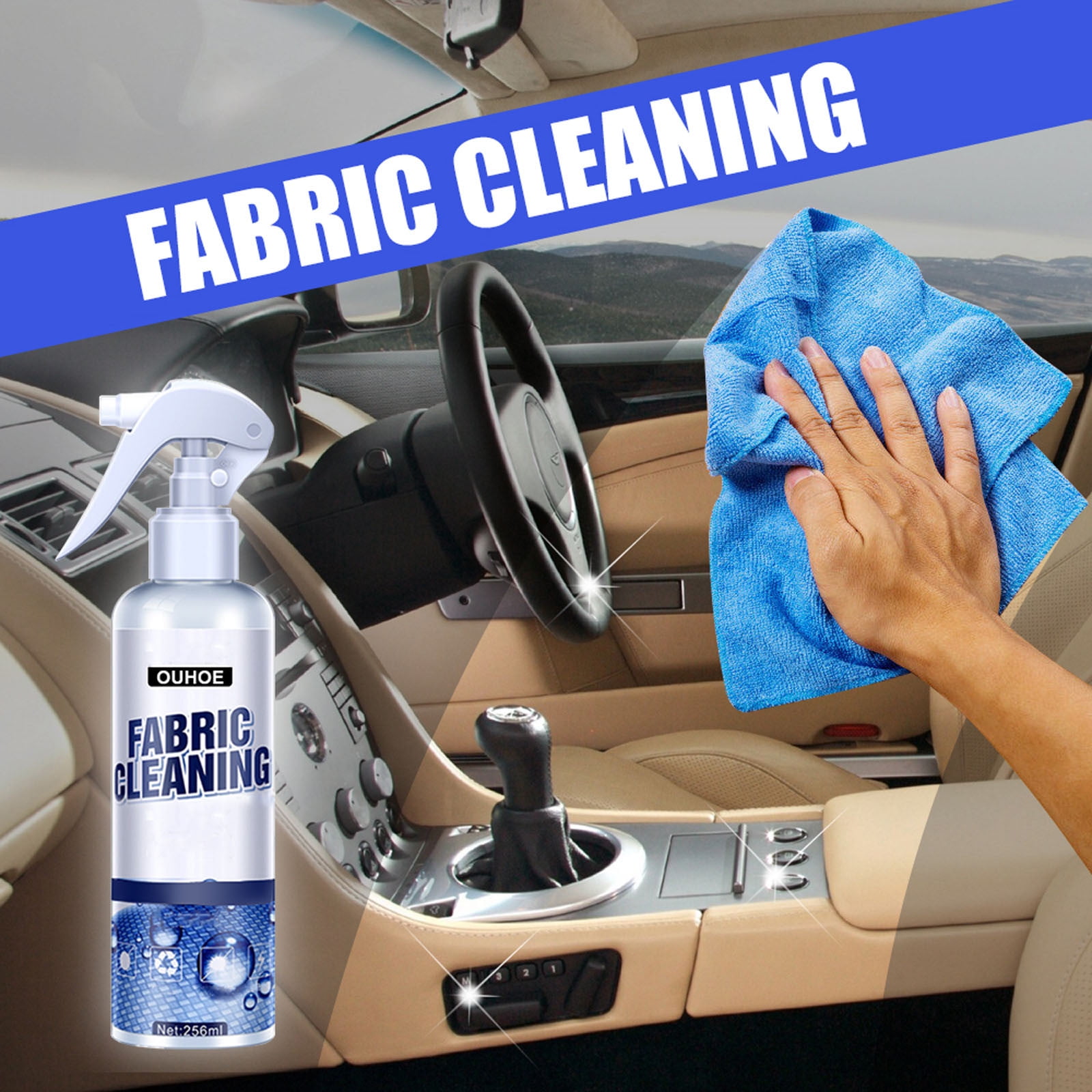 Multi-Purpose Automotive Interior Fabric Cleaner Spray 30ml - Instant ...