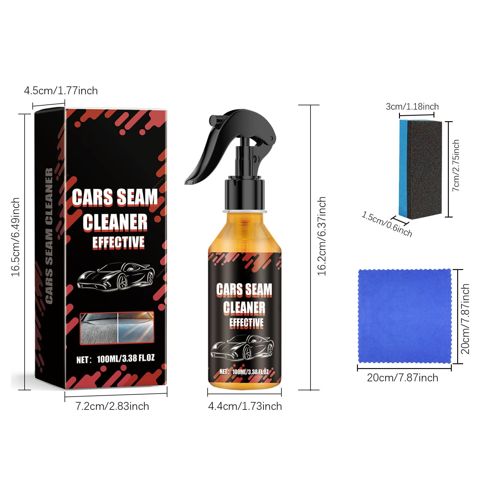 Multi-Purpose Automotive Seam Cleaner, Effective Stain Remover for Car ...