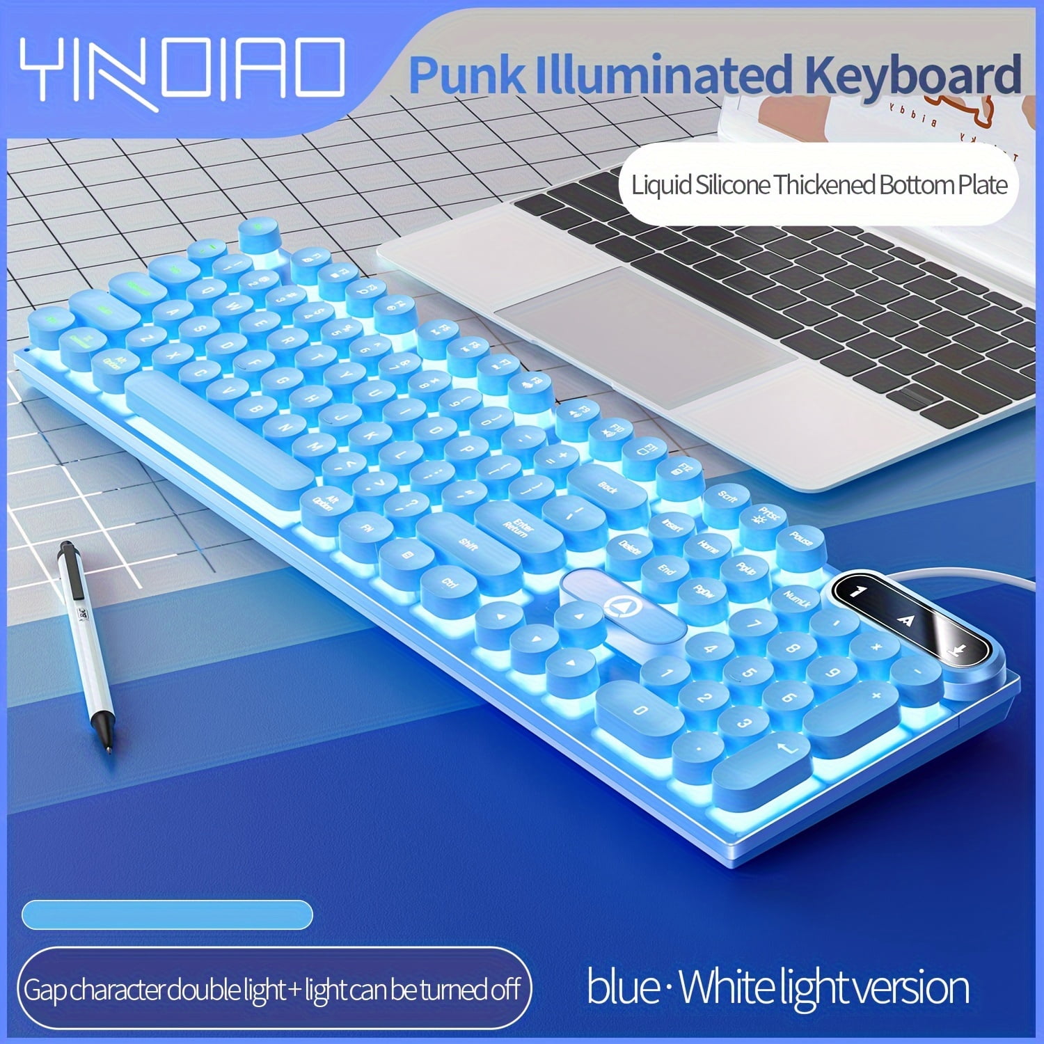 Multi-Purpose Backlit Wired Keyboard – USB-A, Gaming and Typing ...