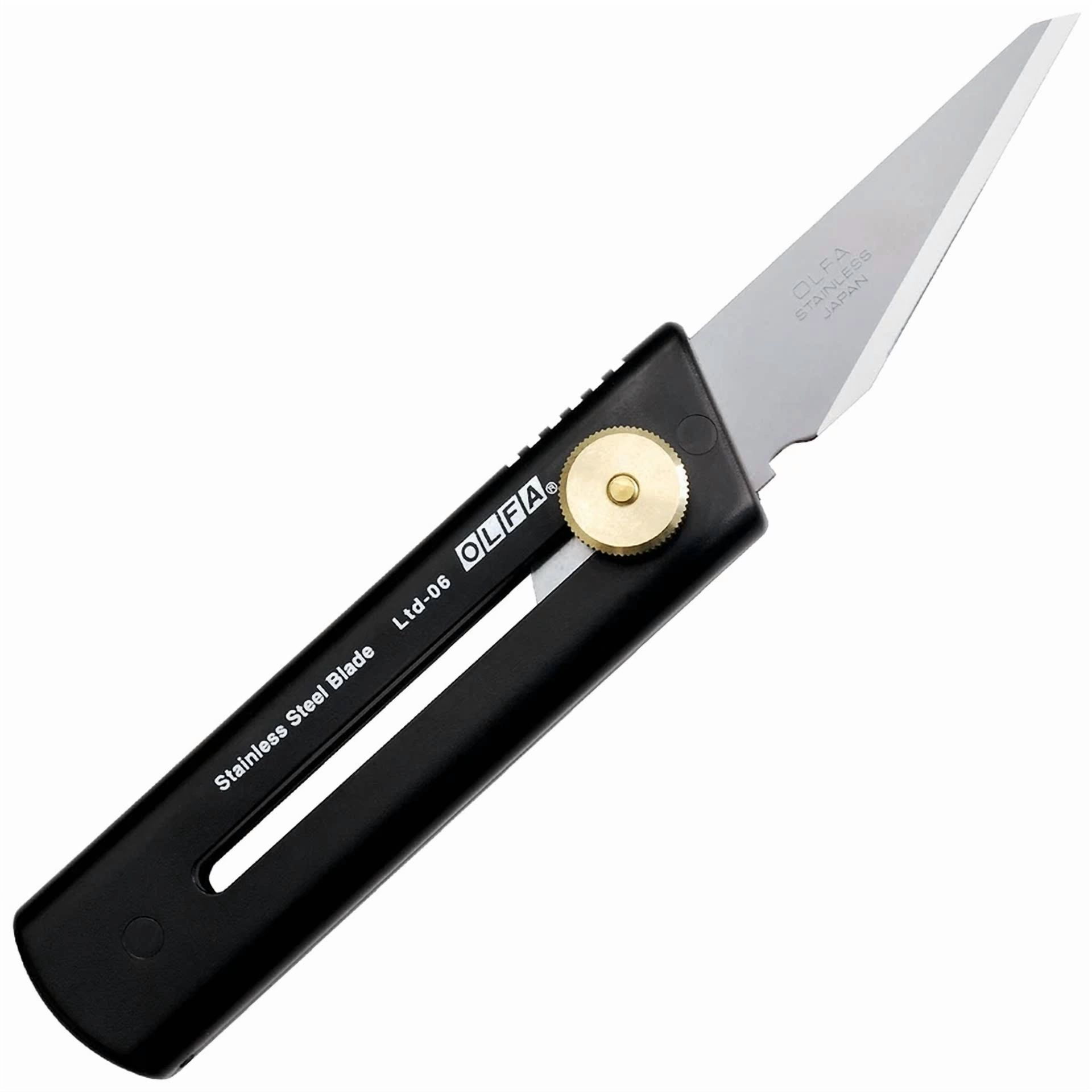 Multi Purpose Black Utility Knife With Replaceable Blade Screw Lock ...