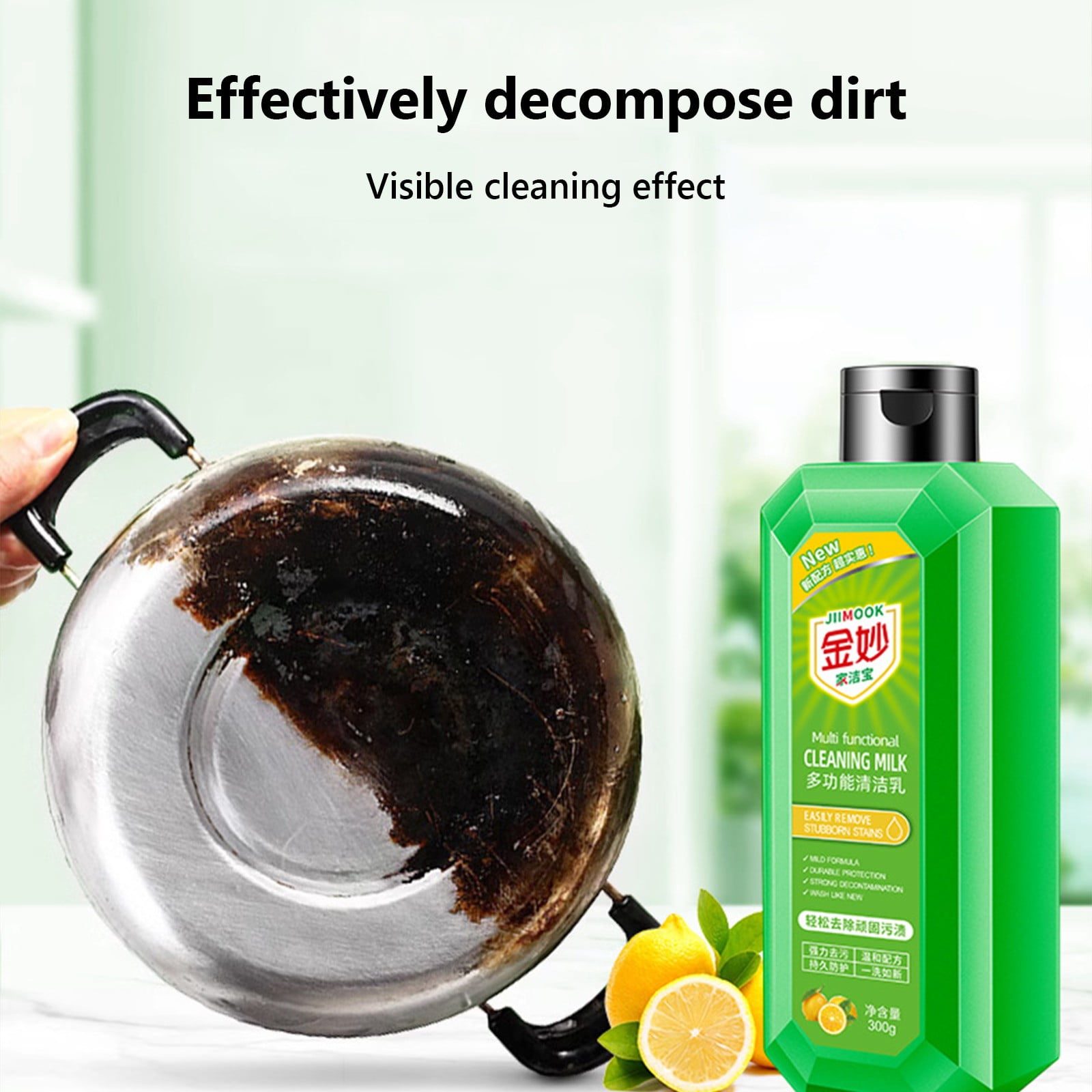 Multi-Purpose Cleaner, Heavy Oil Stain Remover, 300ml Bottle, Kitchen ...