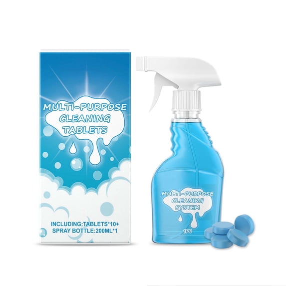 Multi-Purpose Cleaner Set, Multi-Purpose Cleaning Spray with 10Pcs ...