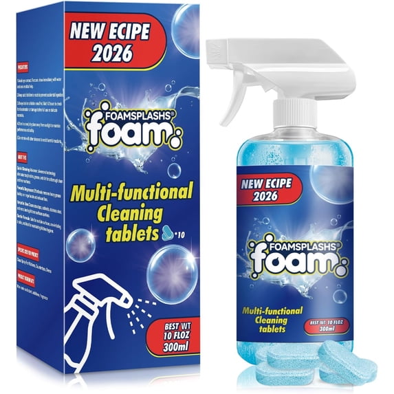 Multi-Purpose Cleaning Tablets,2026 New Upgrade, Multi-Purpose Cleaning Spray, 10x Clean Tablets ...