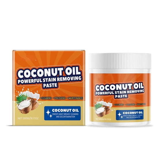 Multi-Purpose Coconut Oil Cleaning & Polishing Paste, Cookware Cleaner ...