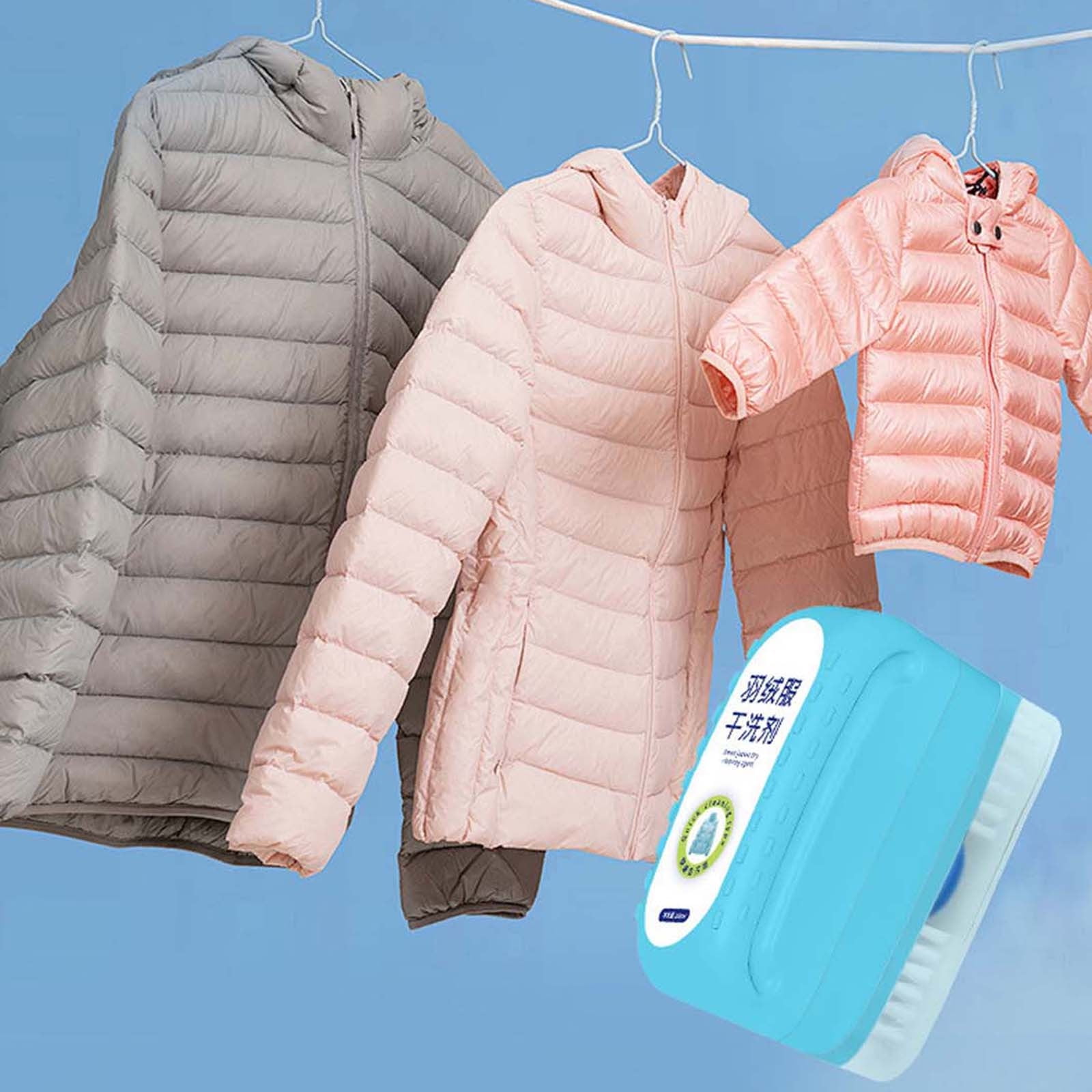 Multi-Purpose Dry Cleaning Agent with Brush - Leave-in Clothing Stain ...