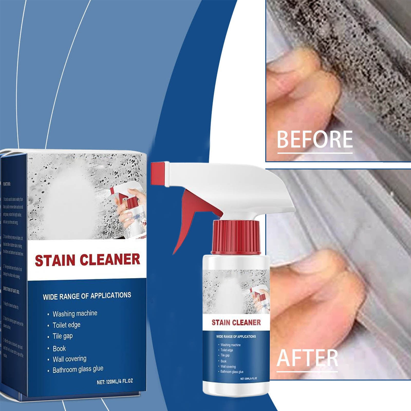 Multi Purpose Foaming Stain Remover Spray Cleaner | 120ml Powerful ...