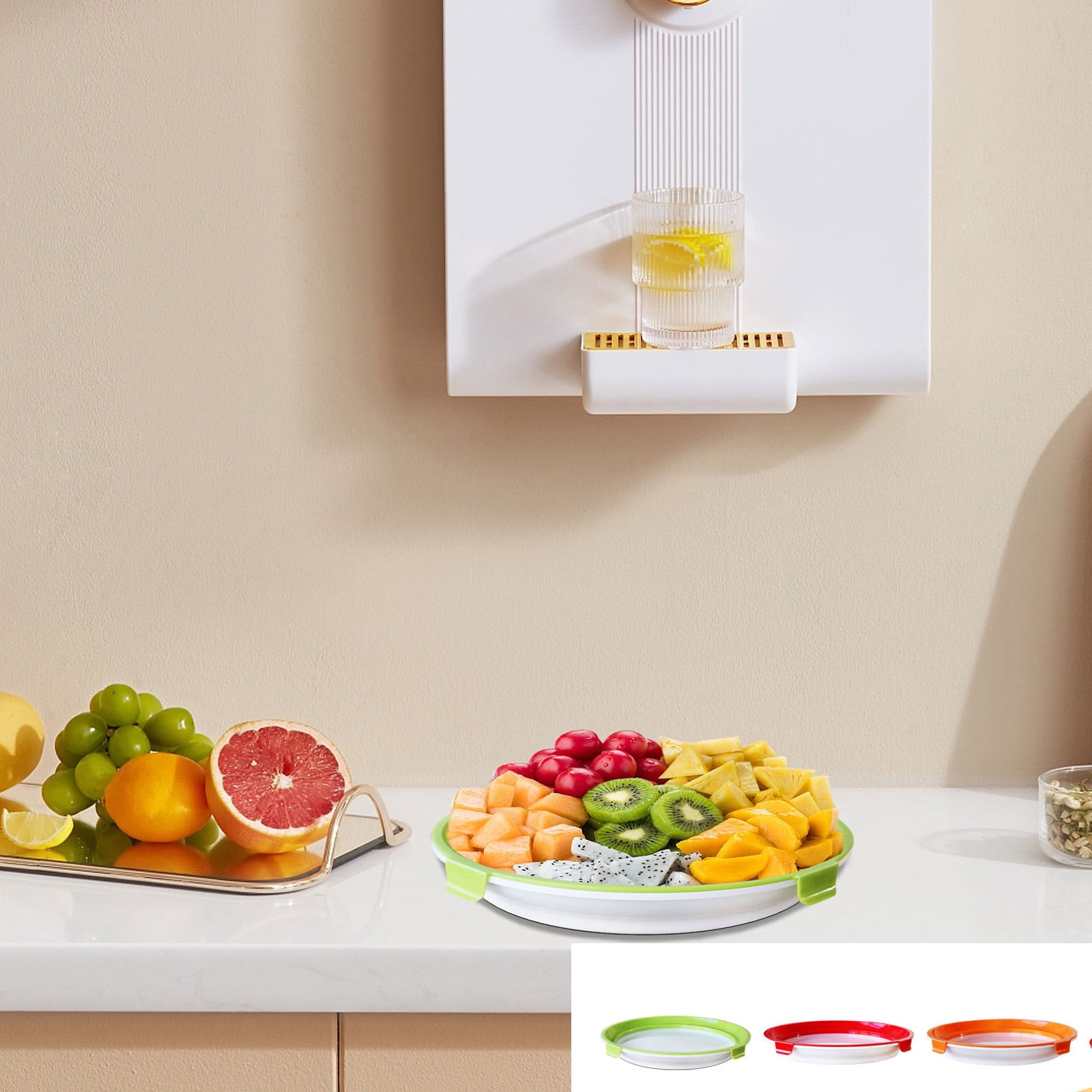 Multi-Purpose Food Container Organizer Box with Flip Lid, Transparent ...