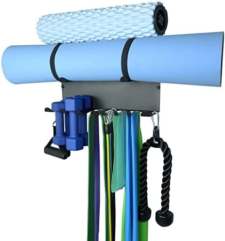 Multi-Purpose Gym Storage Rack Resistance Bands Holder Home Gym ...