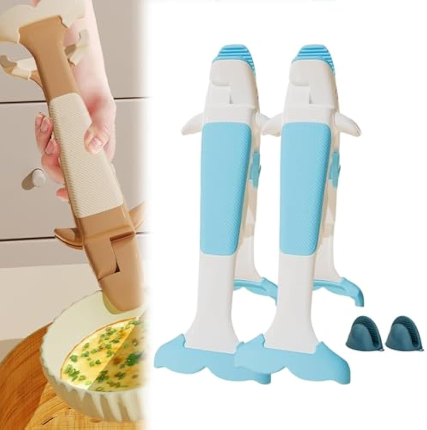 Multi-Purpose Heatproof Dish Gripping Clamps, 2-in-1 Hot Plate Gripper ...