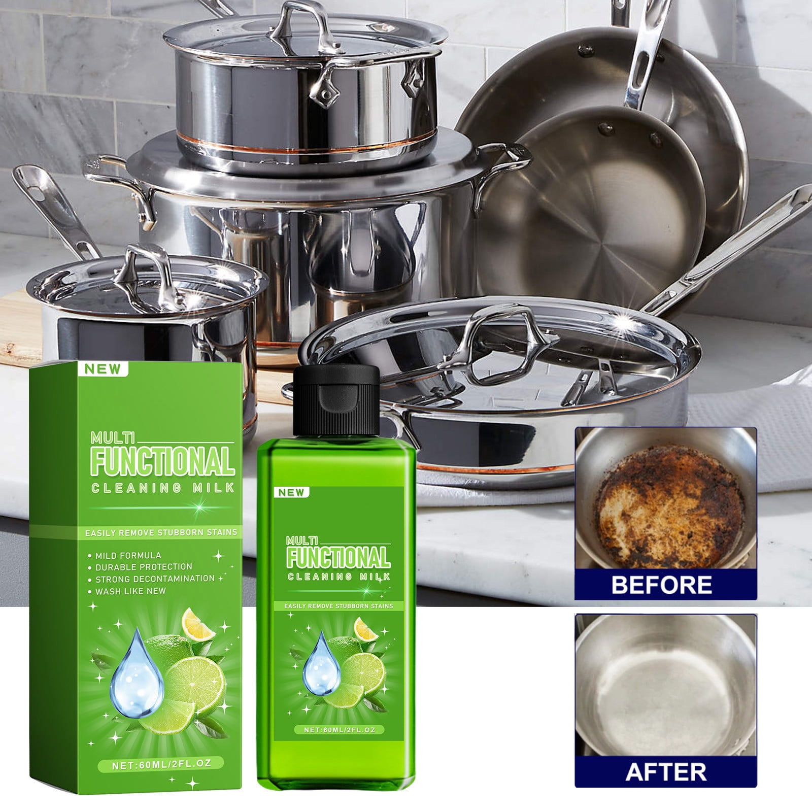 Multi-Purpose Kitchen Degreaser Cleaner: Powerful Grease & Stain ...