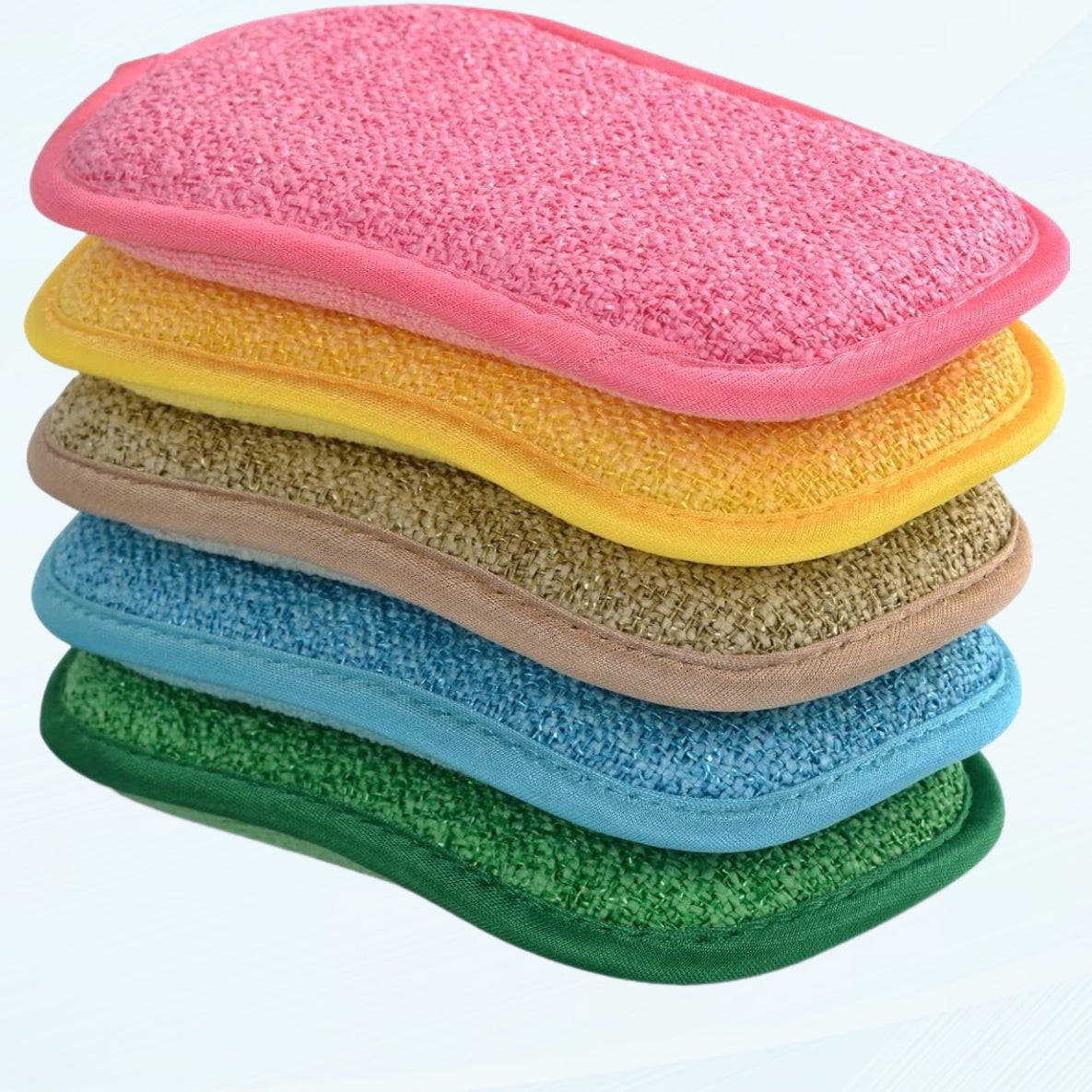 Multi-Purpose Kitchen Scouring Sponges, Heavy Duty Cleaning Non-Scratch ...