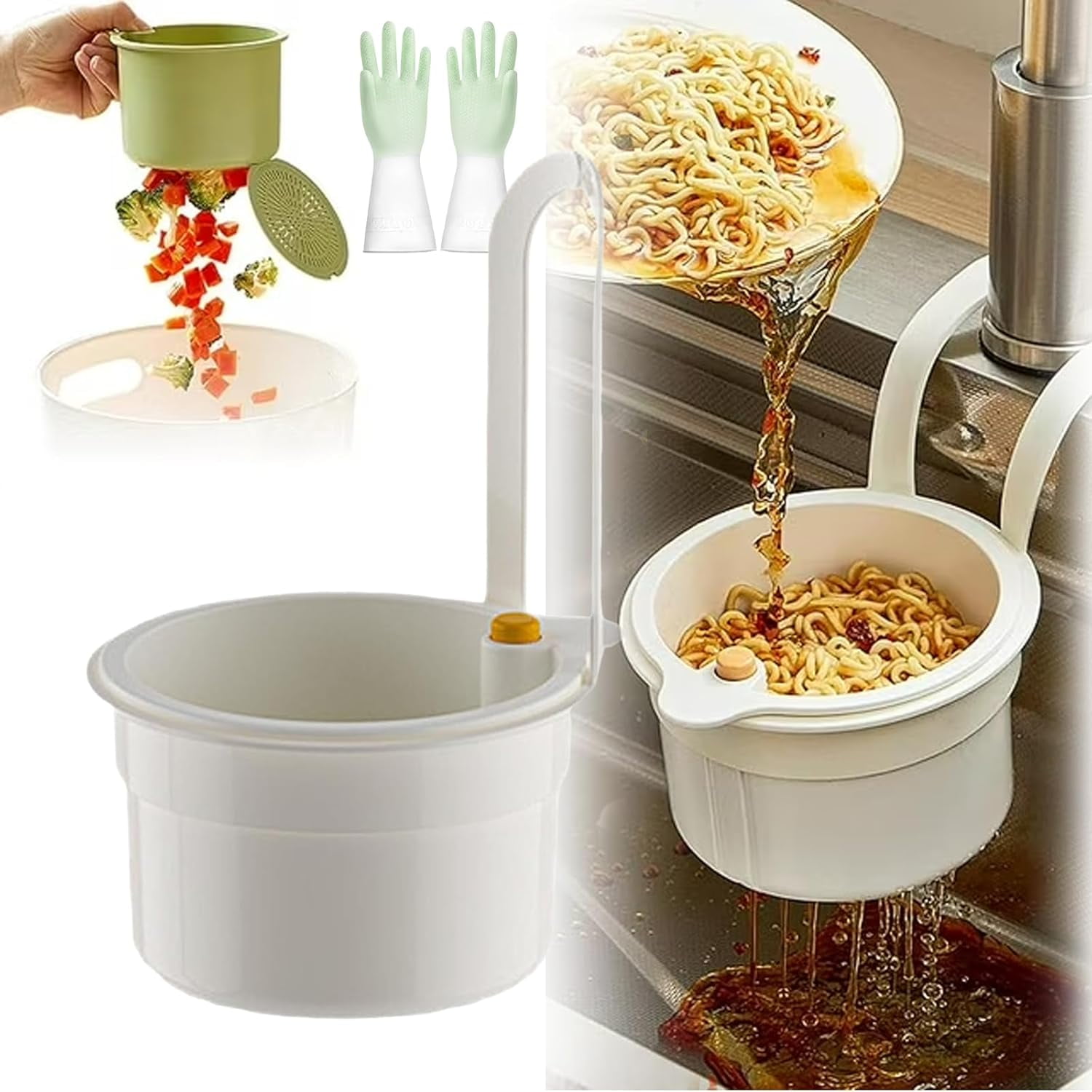 Multi Purpose Kitchen Sink Strainer, Kitchen Sink Food Waste Catcher ...