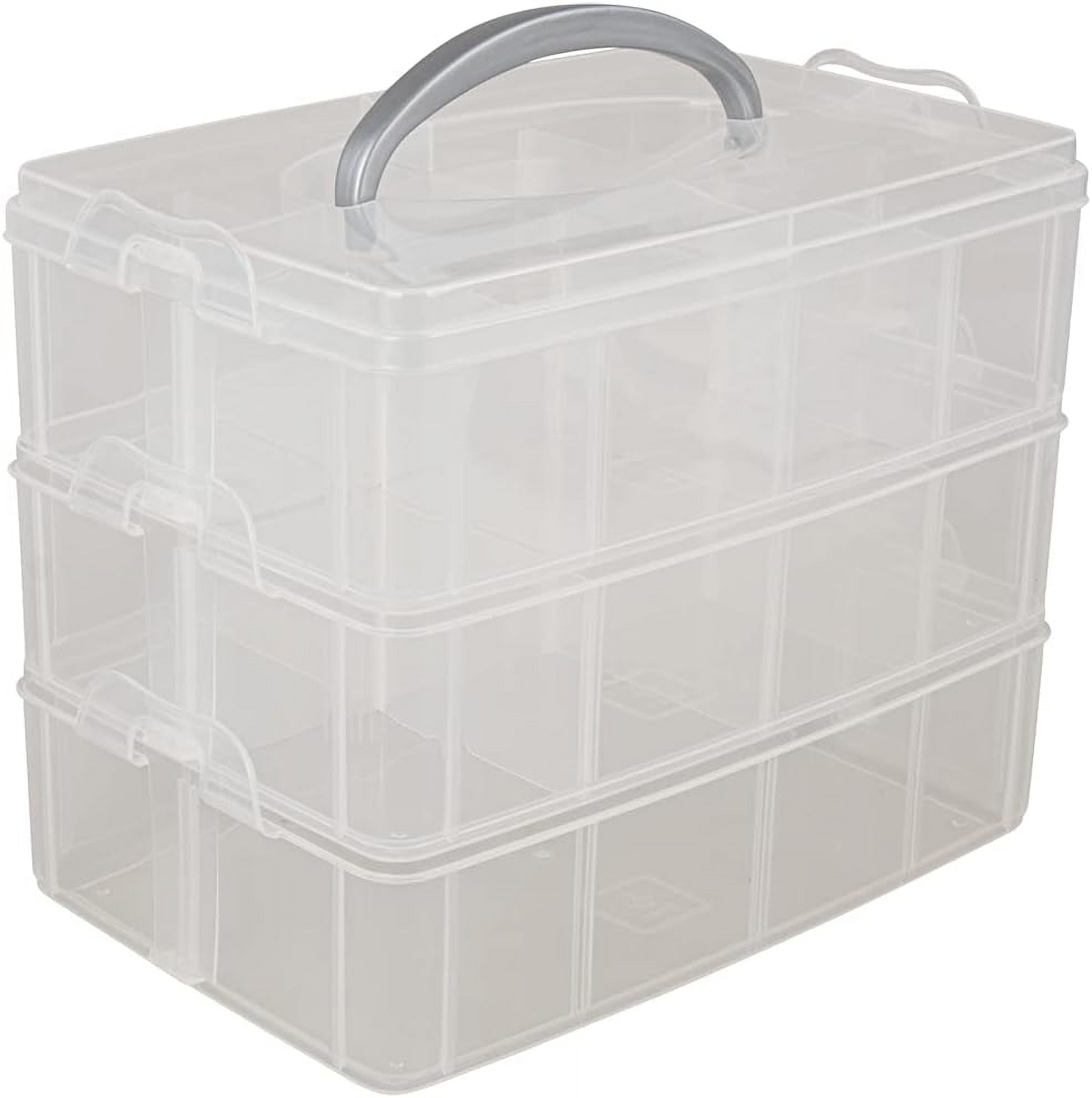 Multi-Purpose Large Storage Box with Custom Compartment Sizes, Odor ...