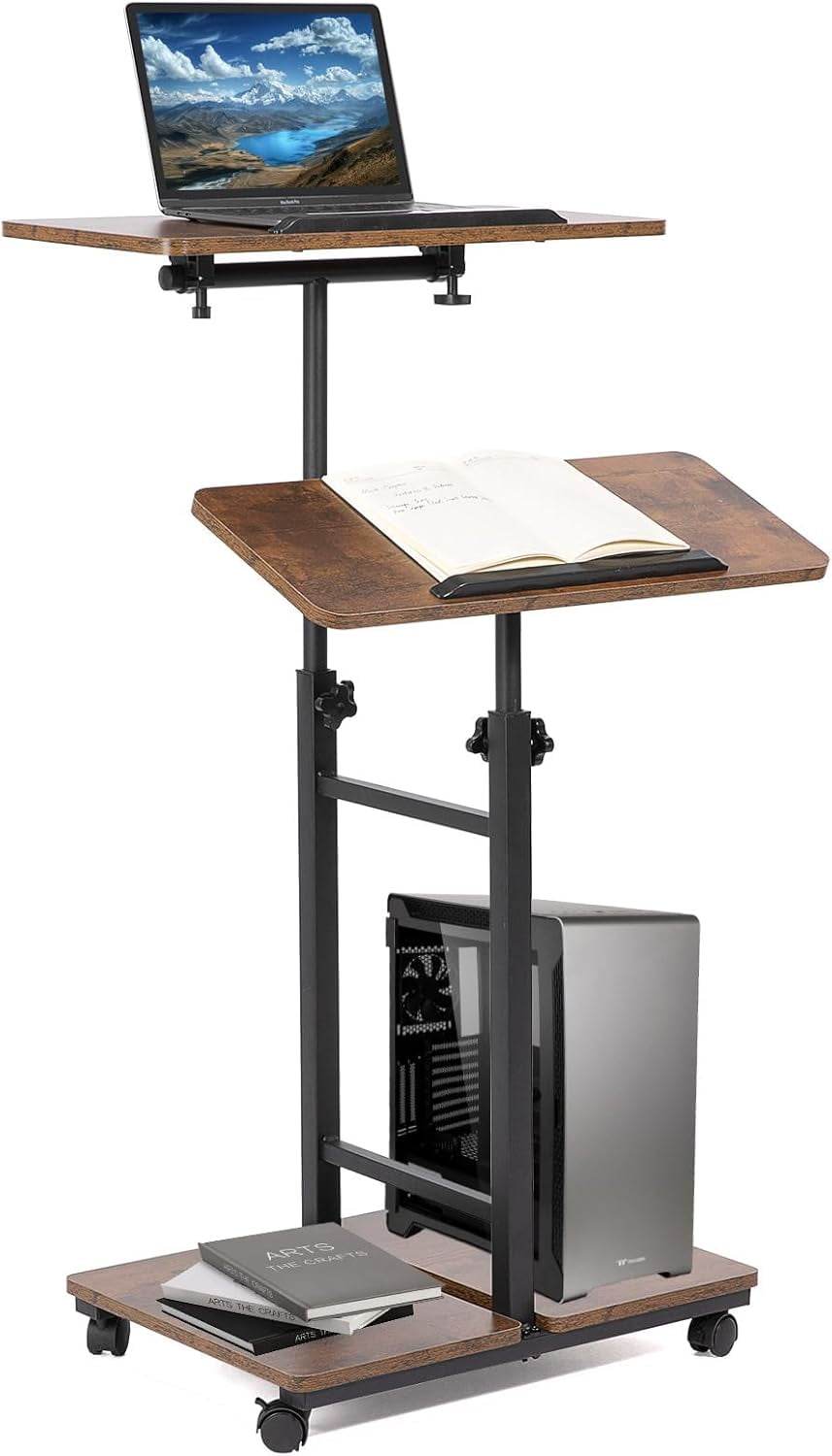 Multi-Purpose Lecterns & Podiums, Portable Mobile Standing Laptop Desk ...