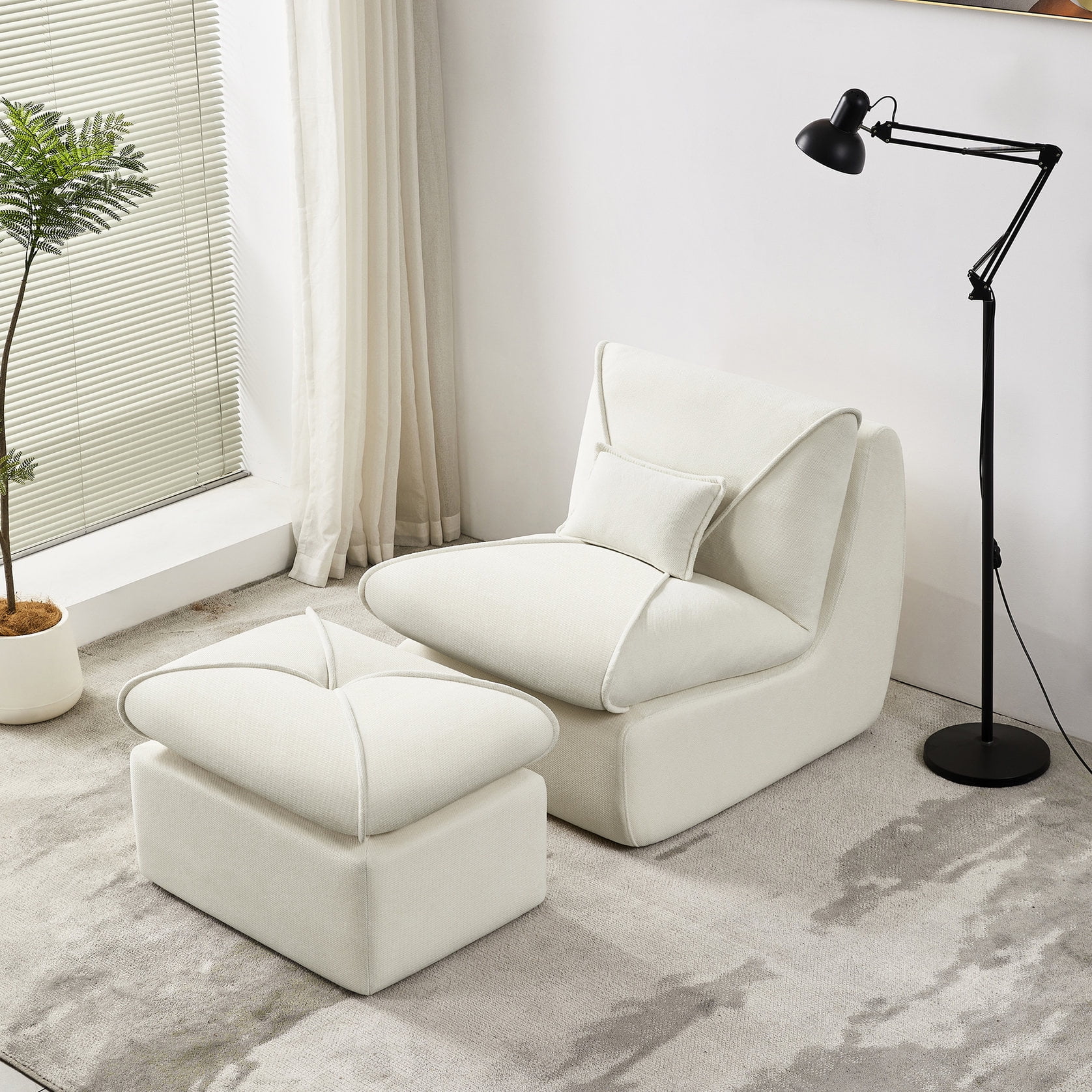Multi-Purpose Ottoman - Serve as Footrest or Coffee Table in Studio ...