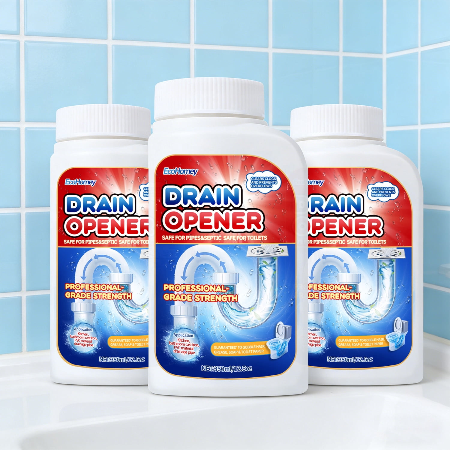 Multi-Purpose Pipeline Unclogger - Powerful Drain Cleaner for Kitchen ...