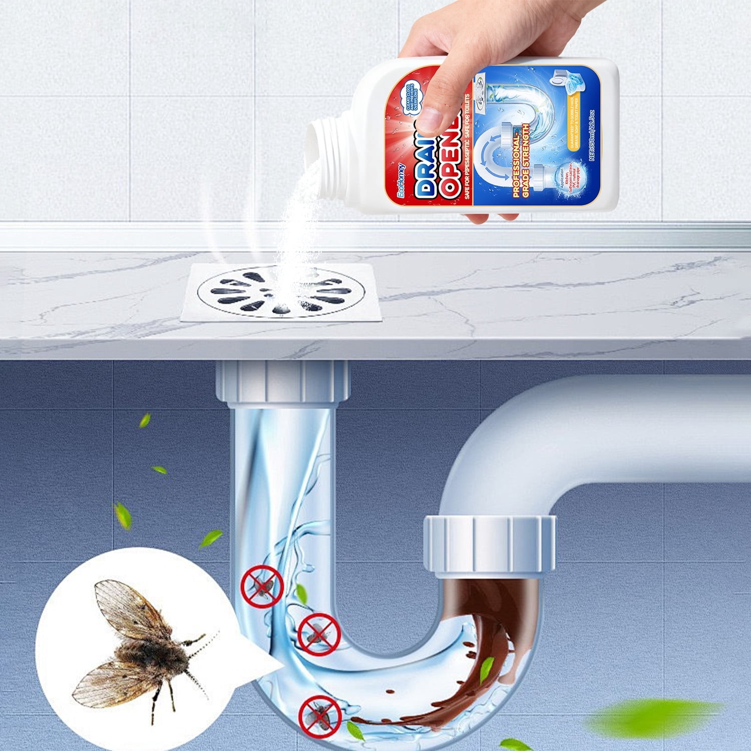 Multi-Purpose Pipeline Unclogger - Powerful Drain Cleaner for Kitchen ...