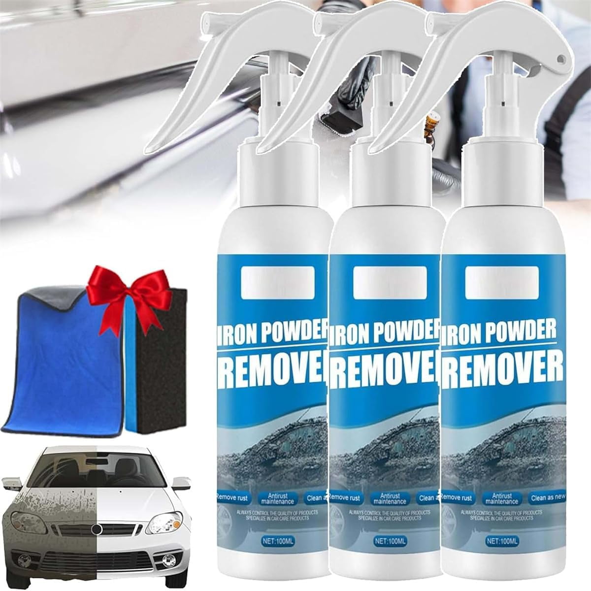 Multi Purpose Rust Removal Spray for Metal,Iron Powder Remover,Car Rust ...