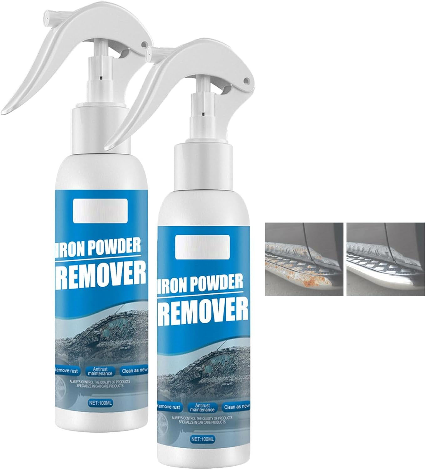 Multi Purpose Rust Remover Spray, Iron Powder Remover, Multi-Purpose ...