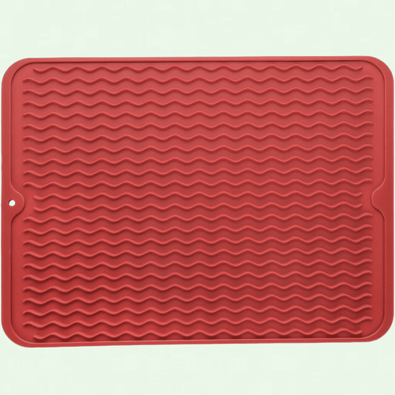 Multi-Purpose Silicone Dish Drying Mat, Heat-Resistant Eco-Friendly Red ...