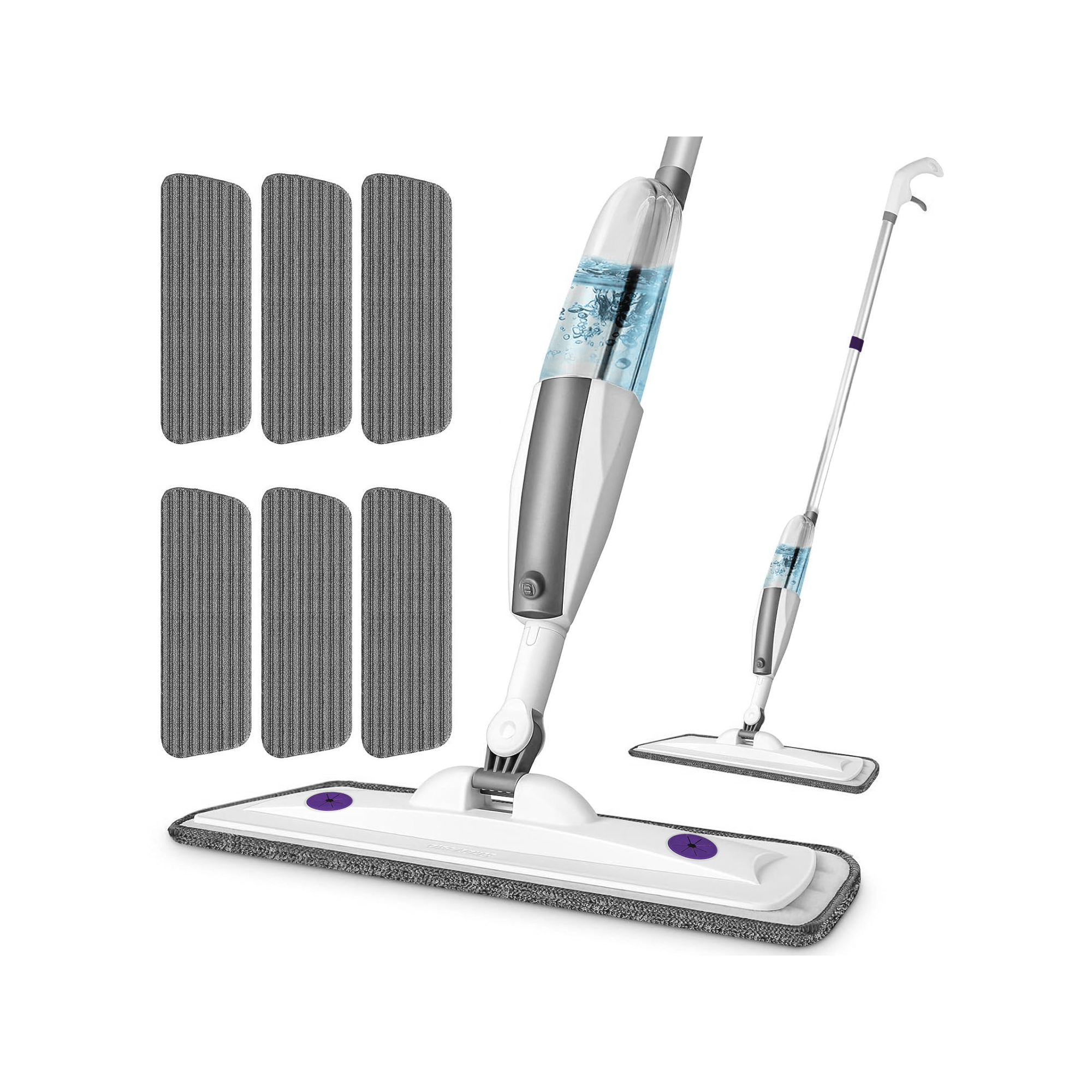 Multi-Purpose Spray Mop with 6 Mop Pads - Wet & Dry Cleaning System for ...