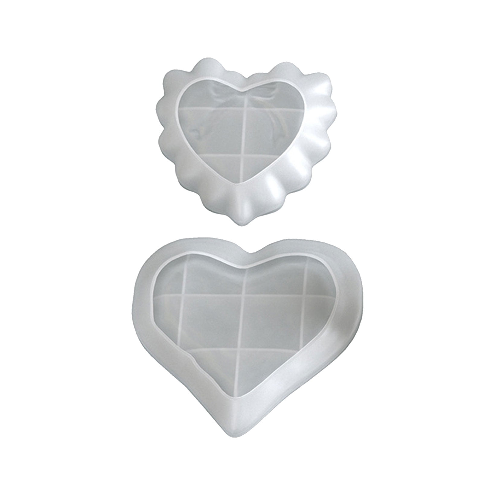 Multi Purpose Square Heart Tray Silicone Storage Tray Mold For Resin ...