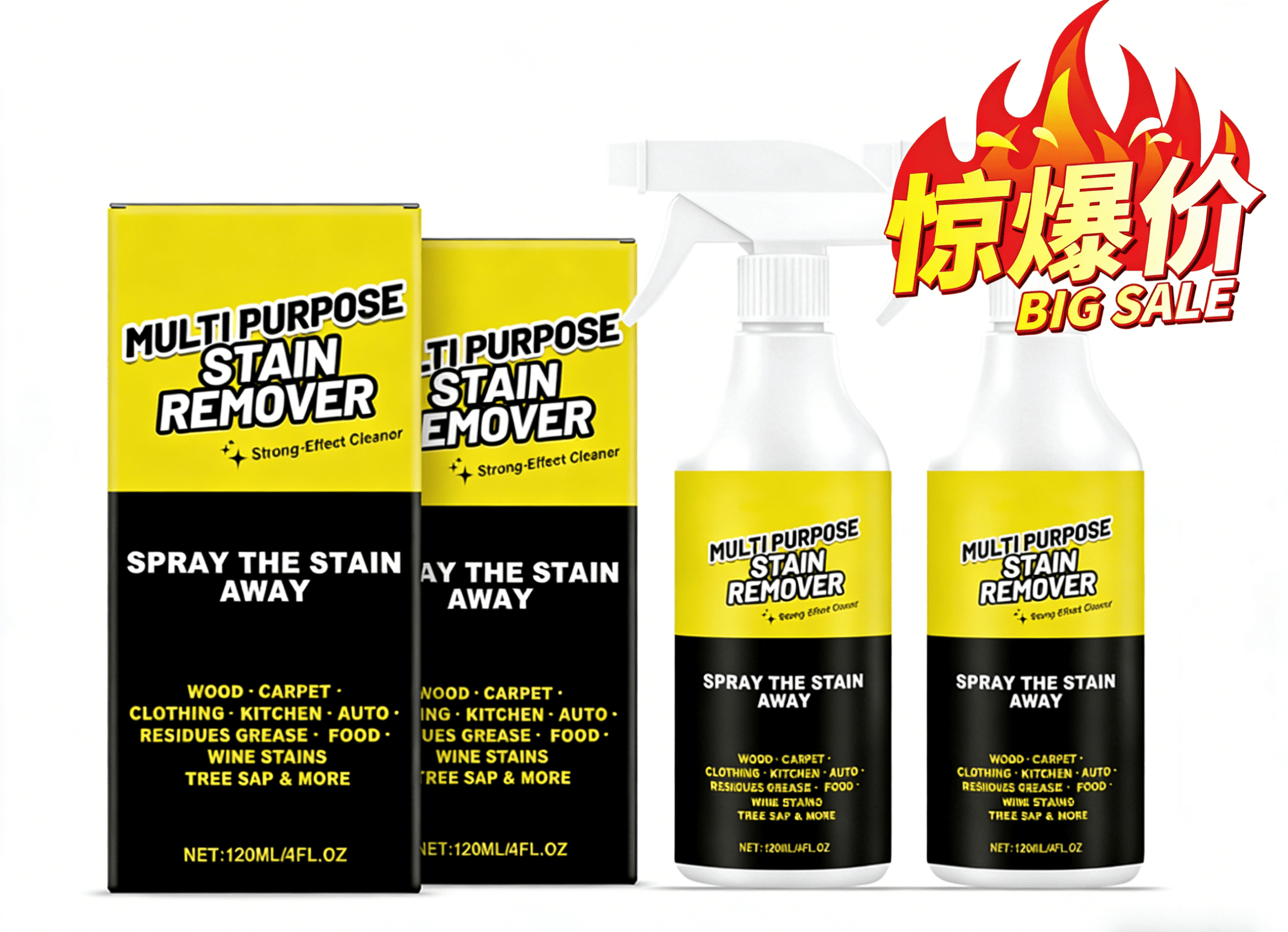 Multi-Purpose Stain Remover,Power Spray,Multi-Purpose Stain Remover, A ...