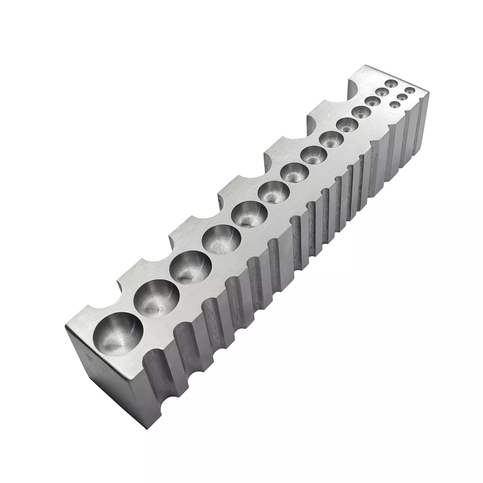 Multi Purpose Steel Dapping Block 8 Inch Metal Forming Jewelry Making ...