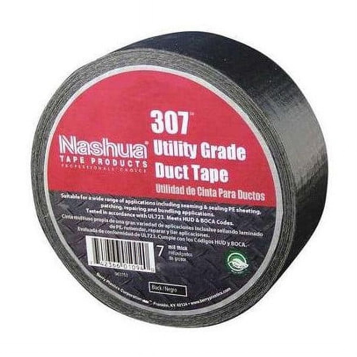 Multi-Purpose Tape (1.88"X60yds) Nashua 307 Black 7 Mil (Ul) 1087774 ...