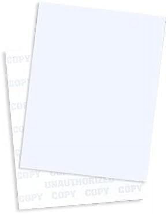 Multi-Purpose UNAUTHORIZED COPY 8-1/2 x 11" Security Paper for Laser or ...