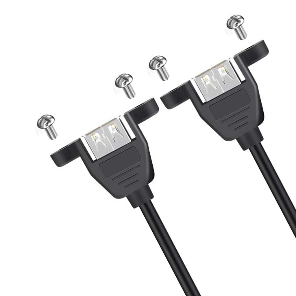 Multi Purpose USB 2.0 Female Coupler Cable Cord Wire with Mounting ...