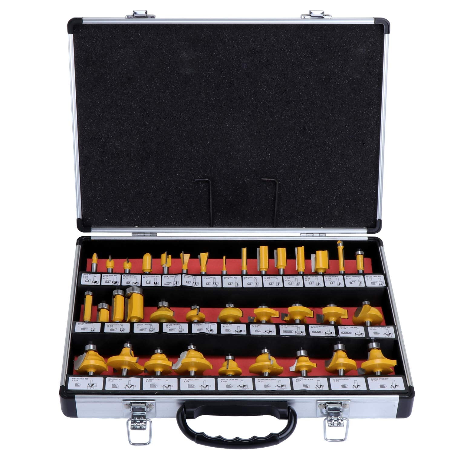 Multi-Purpose Woodworking Tools, Carbide Tipped Router Bit Set, High ...