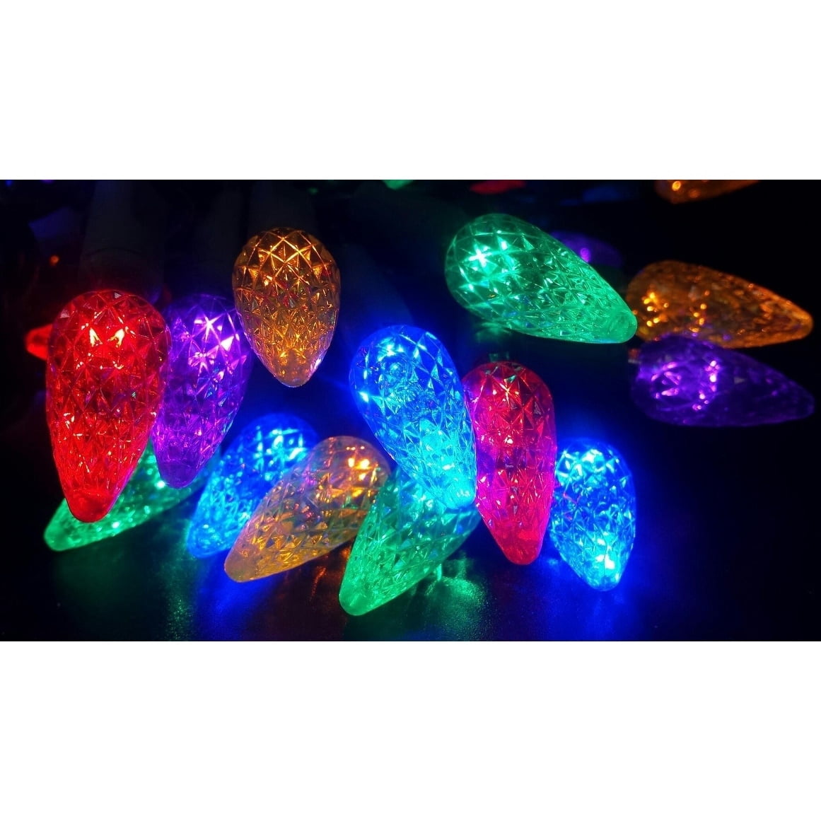 Multi(Red, Blue, Yellow, PURPLE, Green) LED Light String Set of 70 ...