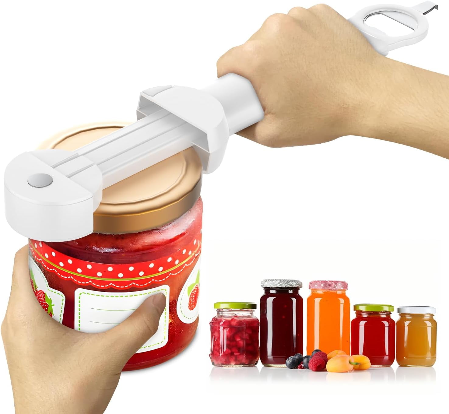 Multi Retractable Magnetic Can Opener, Jar Grippers for Opening Jars ...